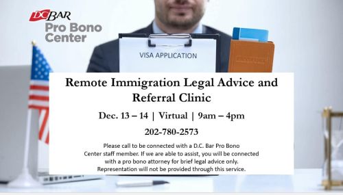 Remote Immigration Legal Advice and Referral Clinic