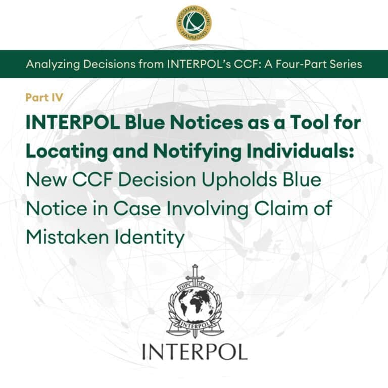 INTERPOL Blue Notices as a Tool for Locating and Notifying Individuals ...